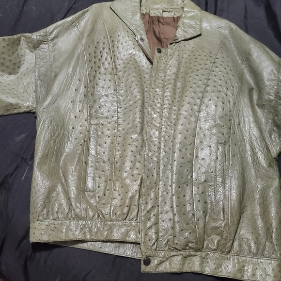 Jackets & Coats | Rare Vintage Custom Ostrich Skin Jacket | Poshmark